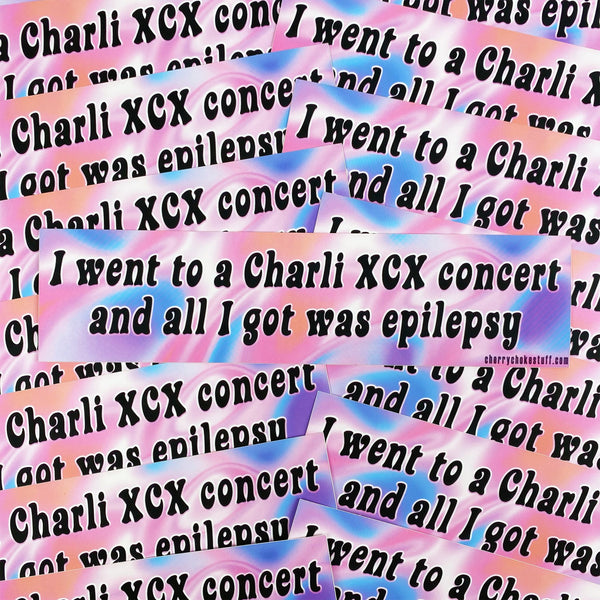 Charli XCX Bumper Sticker - Cherrychoke – CHERRYCHOKE